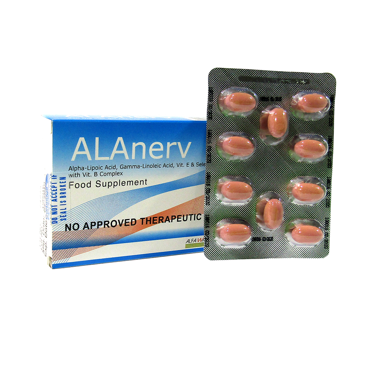 ALANERV Alpha Lipoicacid / Gamma Linolelic Acid / Vitamin E / Selenium ...